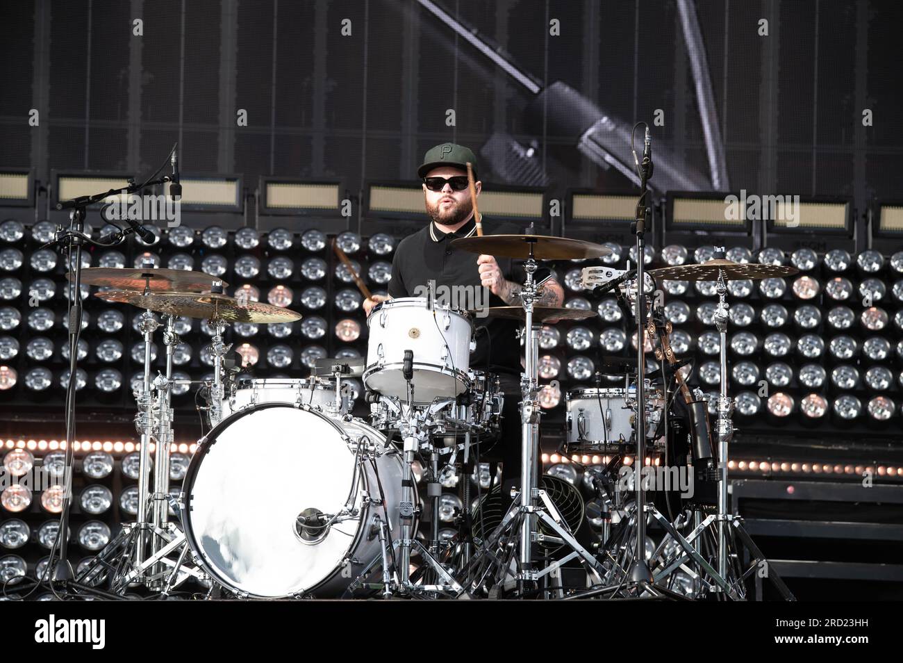 Ben Thatcher of Royal Blood performing at TRNSMT at the Glasgow Green ...