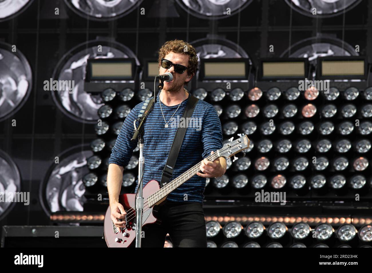 Mike Kerr of Royal Blood performing at TRNSMT at the Glasgow Green ...