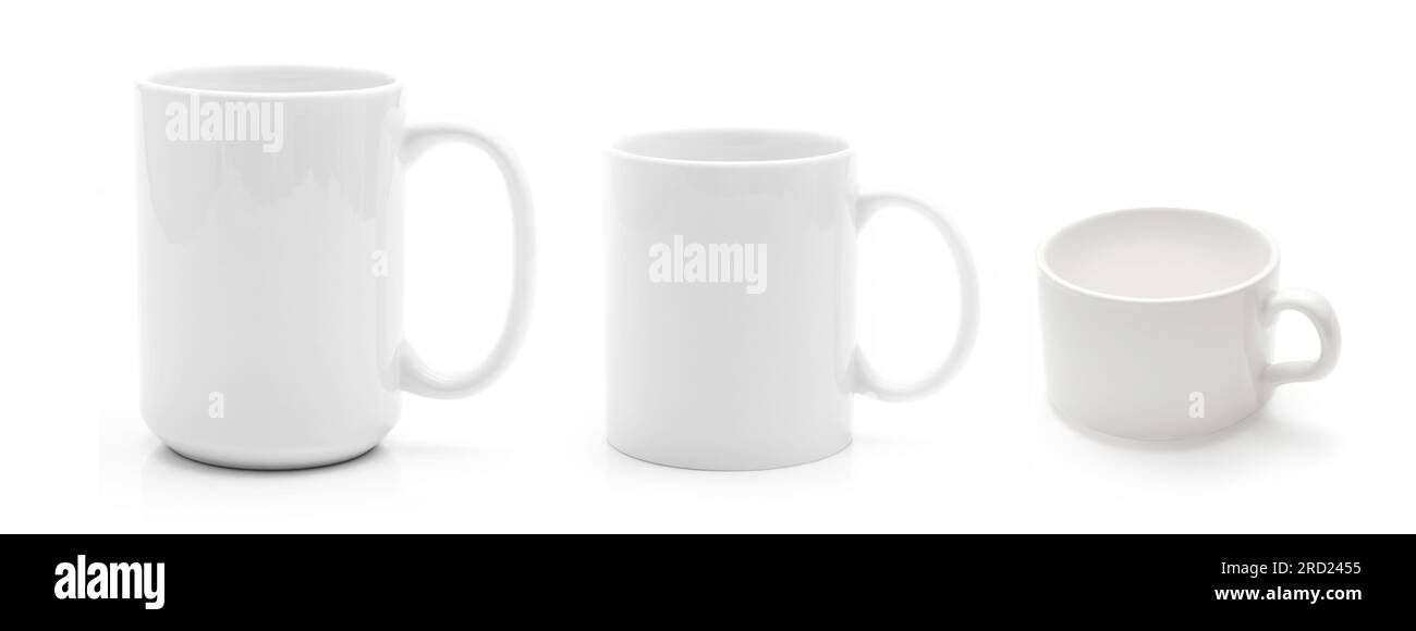 Set different ceramic mugs hi-res stock photography and images - Alamy