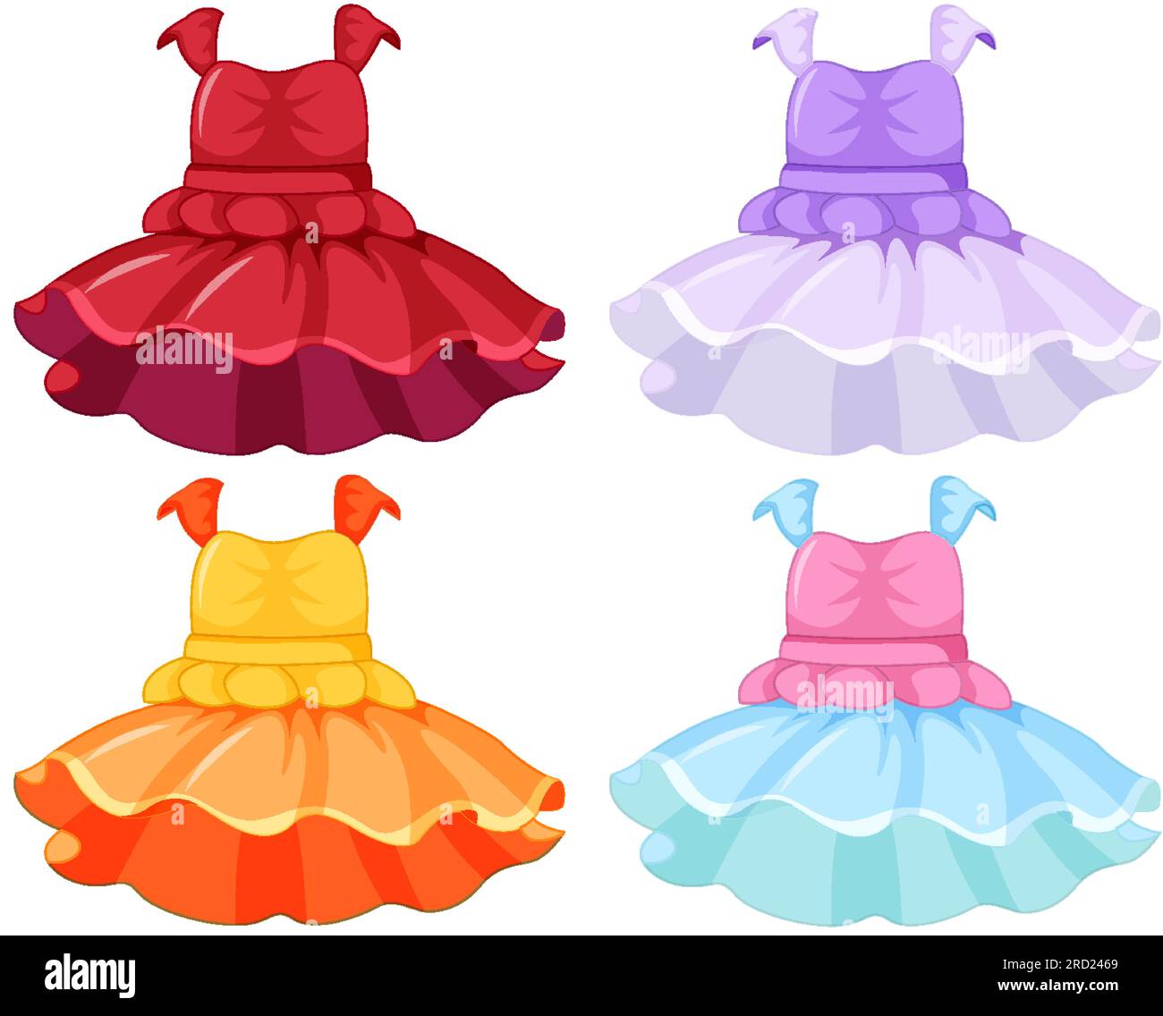 Collection of Cute Dresses illustration Stock Vector Image & Art - Alamy