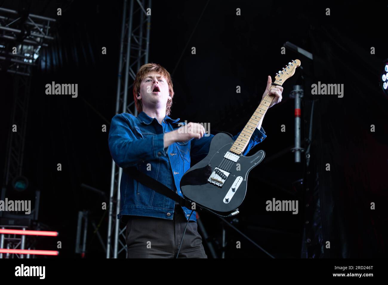 Matt Thomson of The Amazons performing at TRNSMT at the Glasgow Green ...