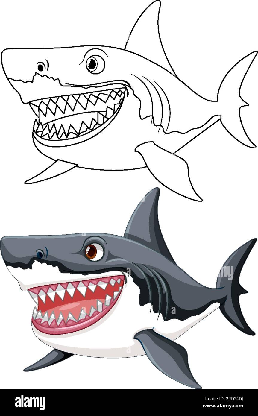 Cartoon Shark Teeth