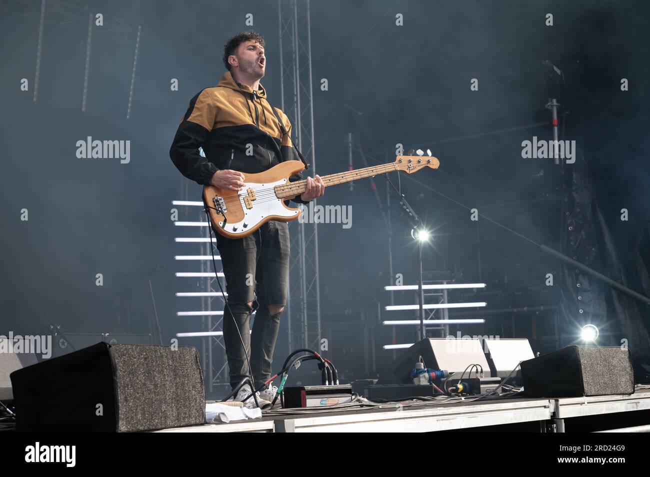 Andy Hopkins of The Enemy performing at TRNSMT at the Glasgow Green ...