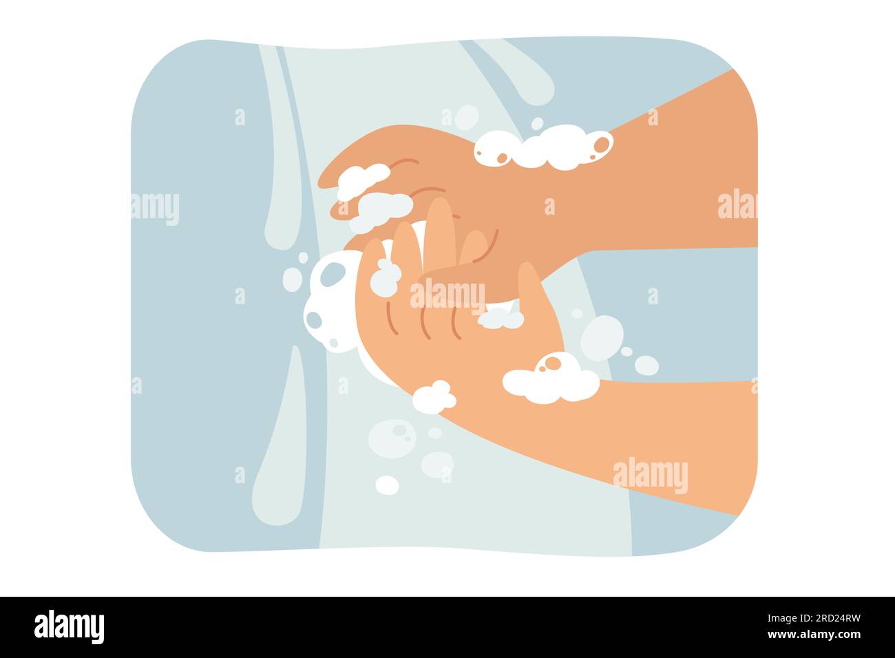 Hand washing cartoon hi-res stock photography and images - Alamy