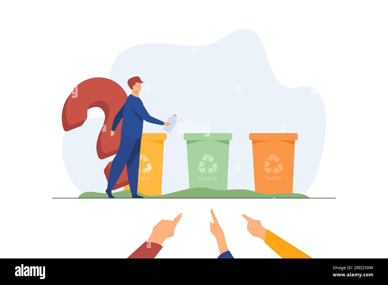 People throwing out trash Stock Vector Images - Alamy