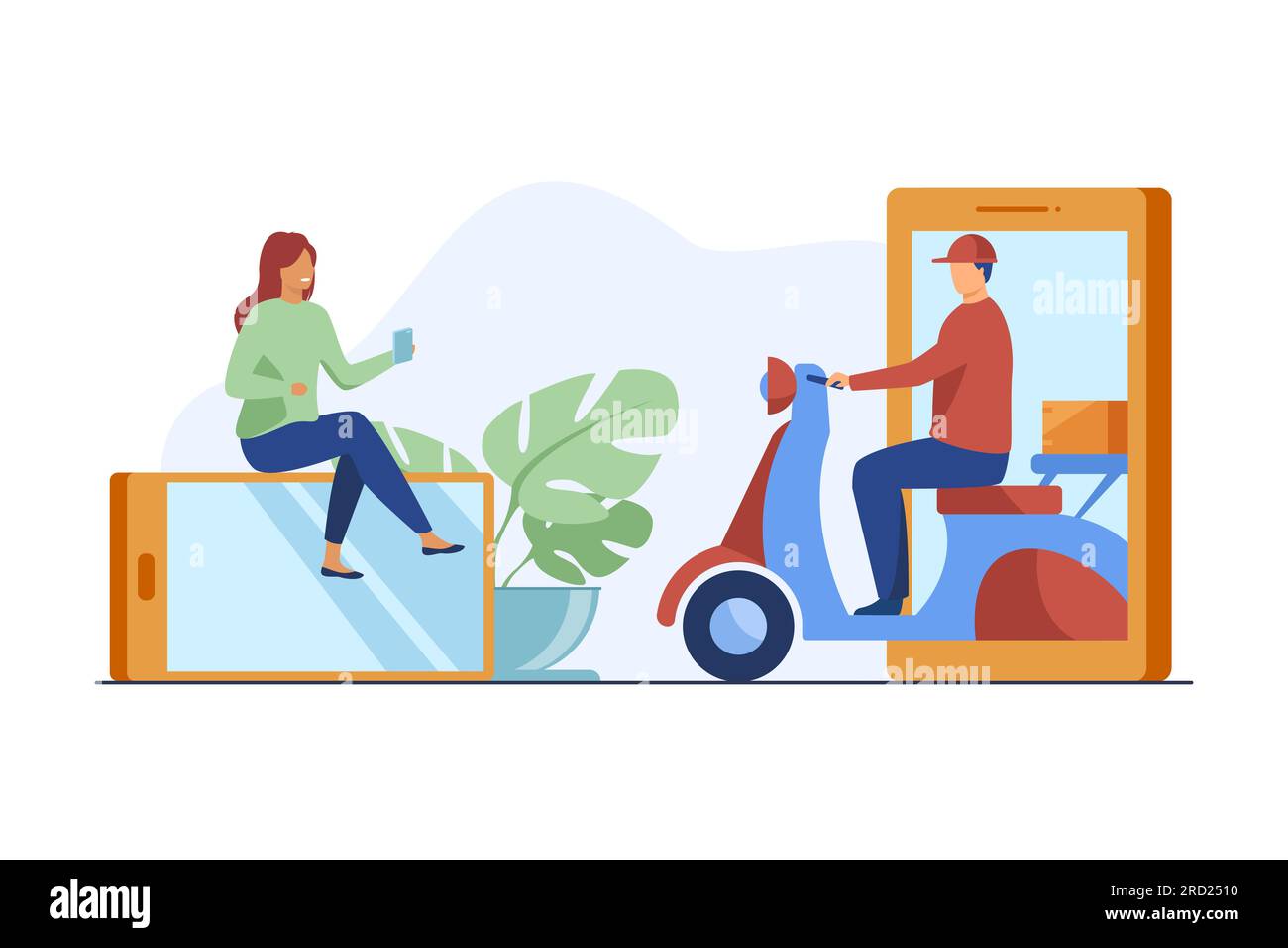 Parcel rider Cut Out Stock Images & Pictures - Alamy