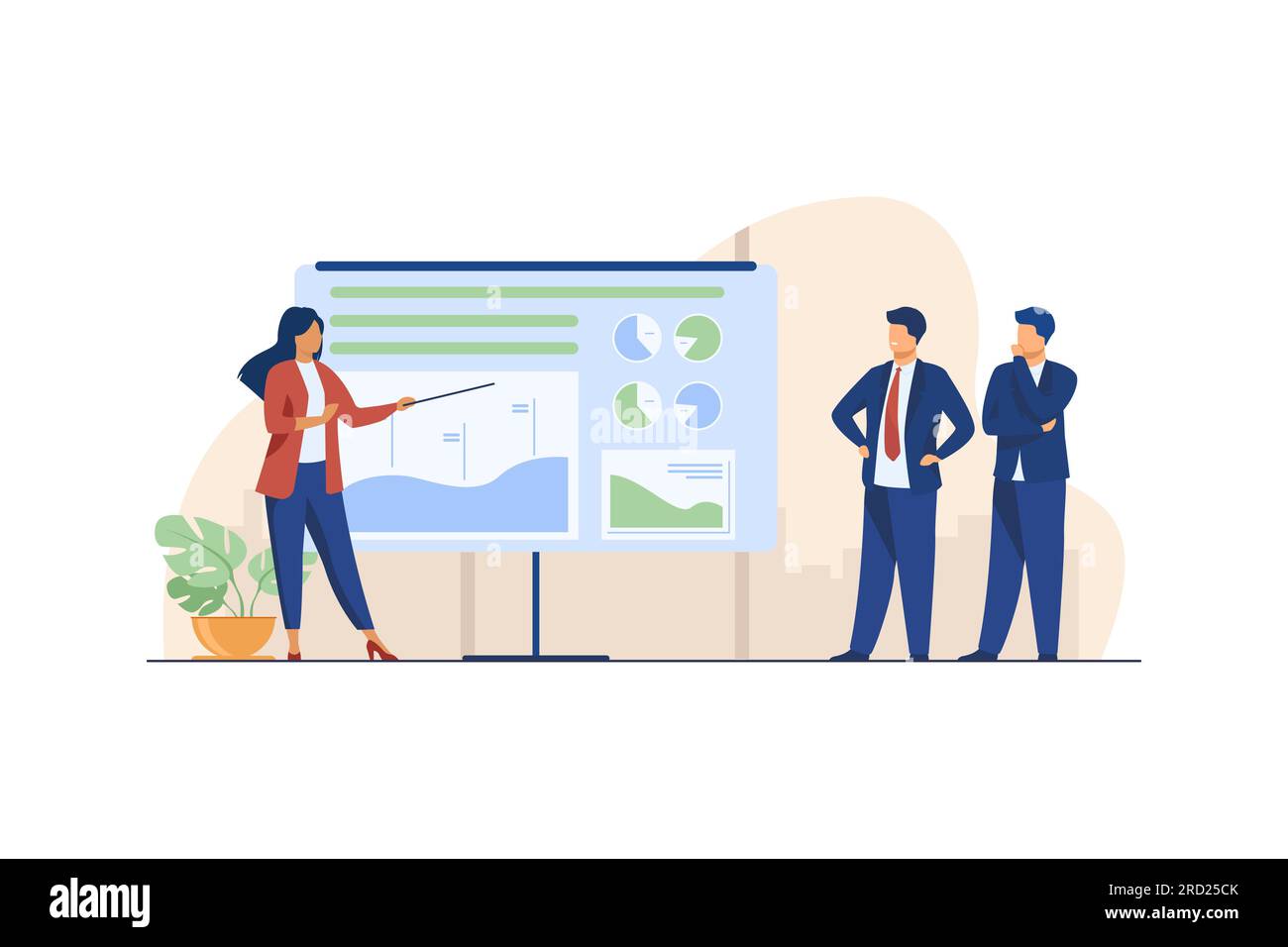 Business coach explaining financial graph hi-res stock photography and images - Alamy