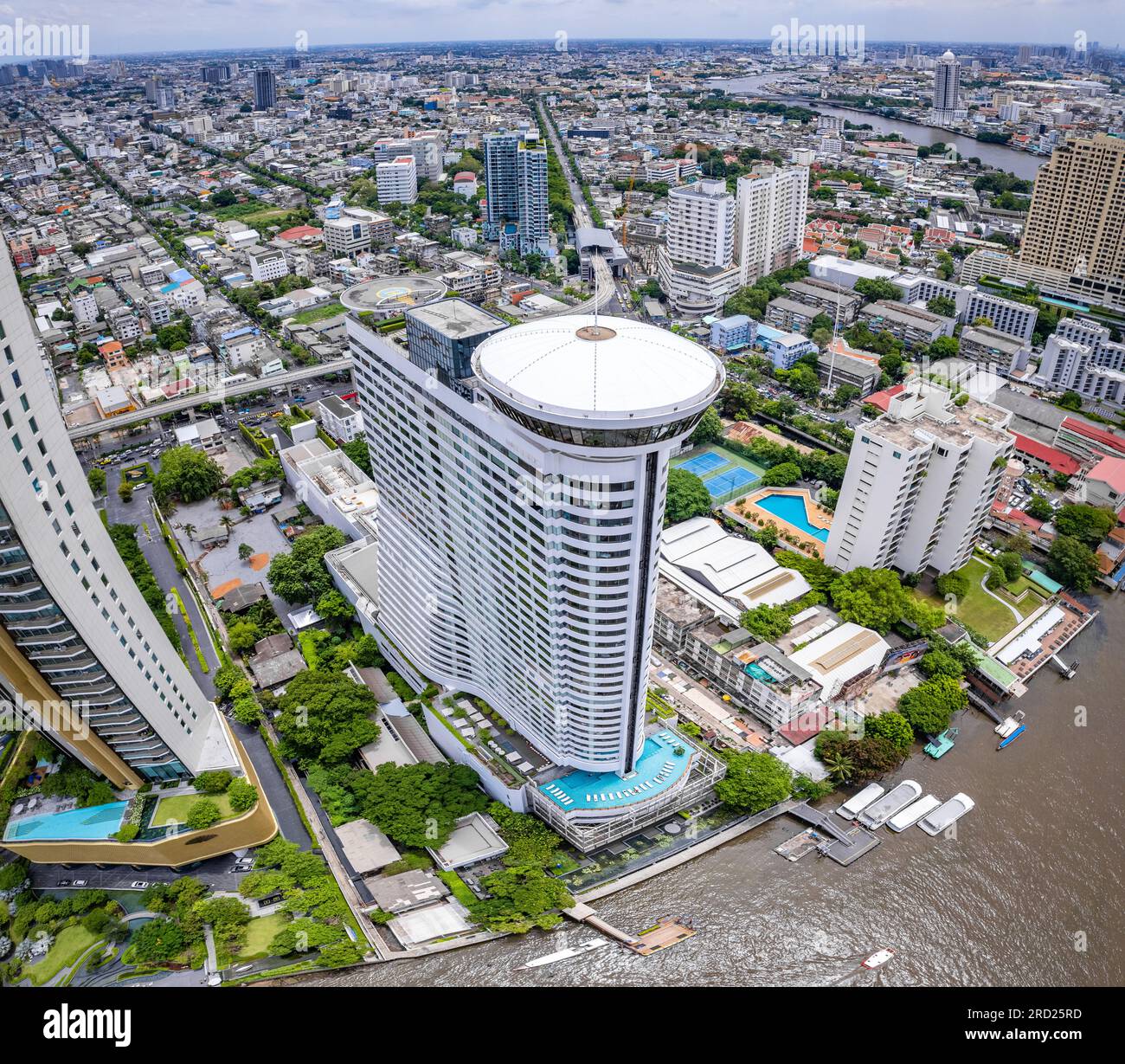 Aerial view khlong san chao hi-res stock photography and images - Alamy