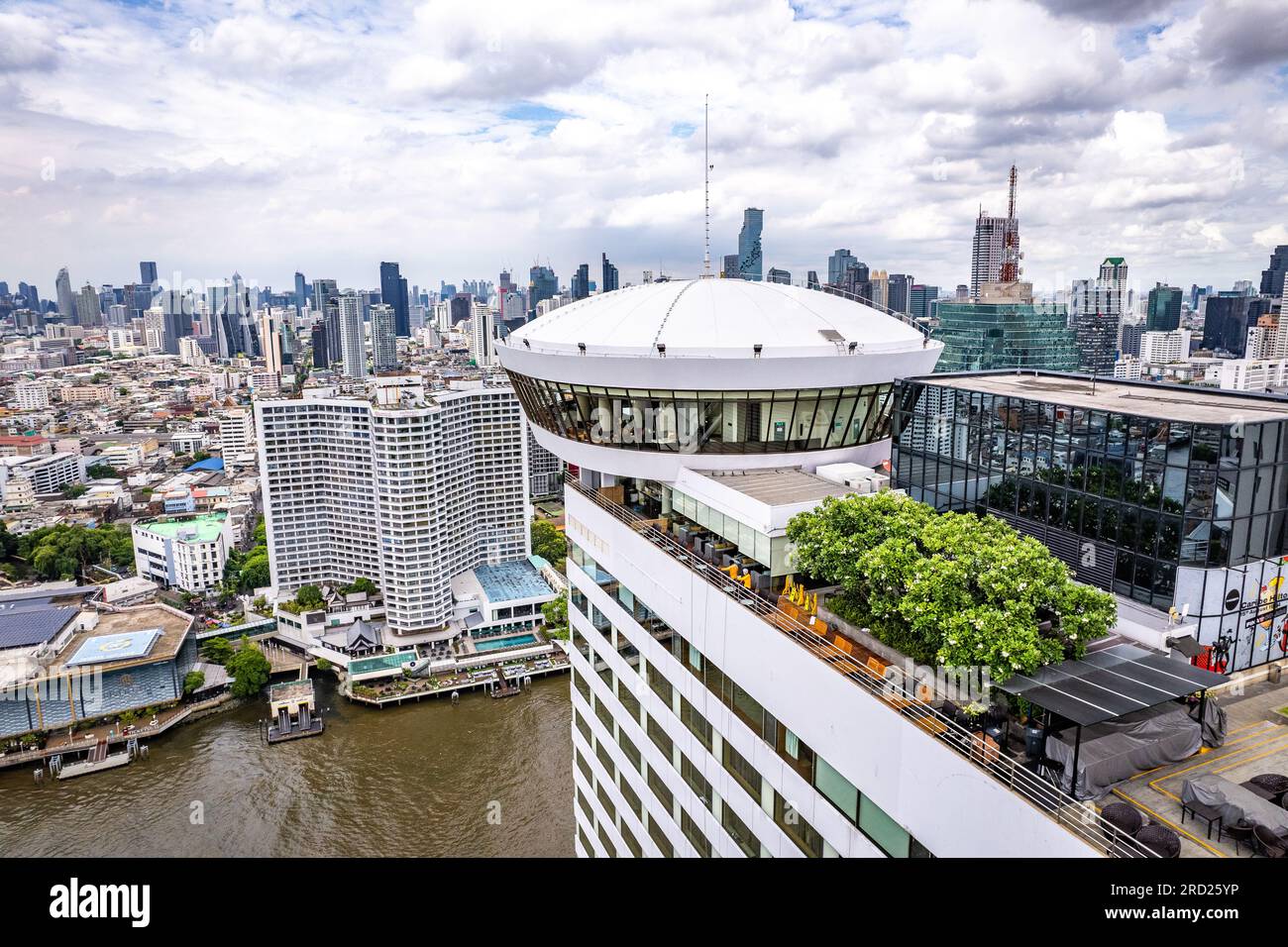 Aerial view khlong san chao hi-res stock photography and images - Alamy