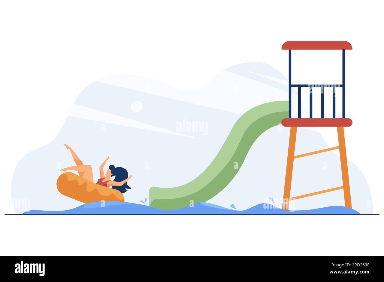 Water amusement Stock Vector Images - Alamy