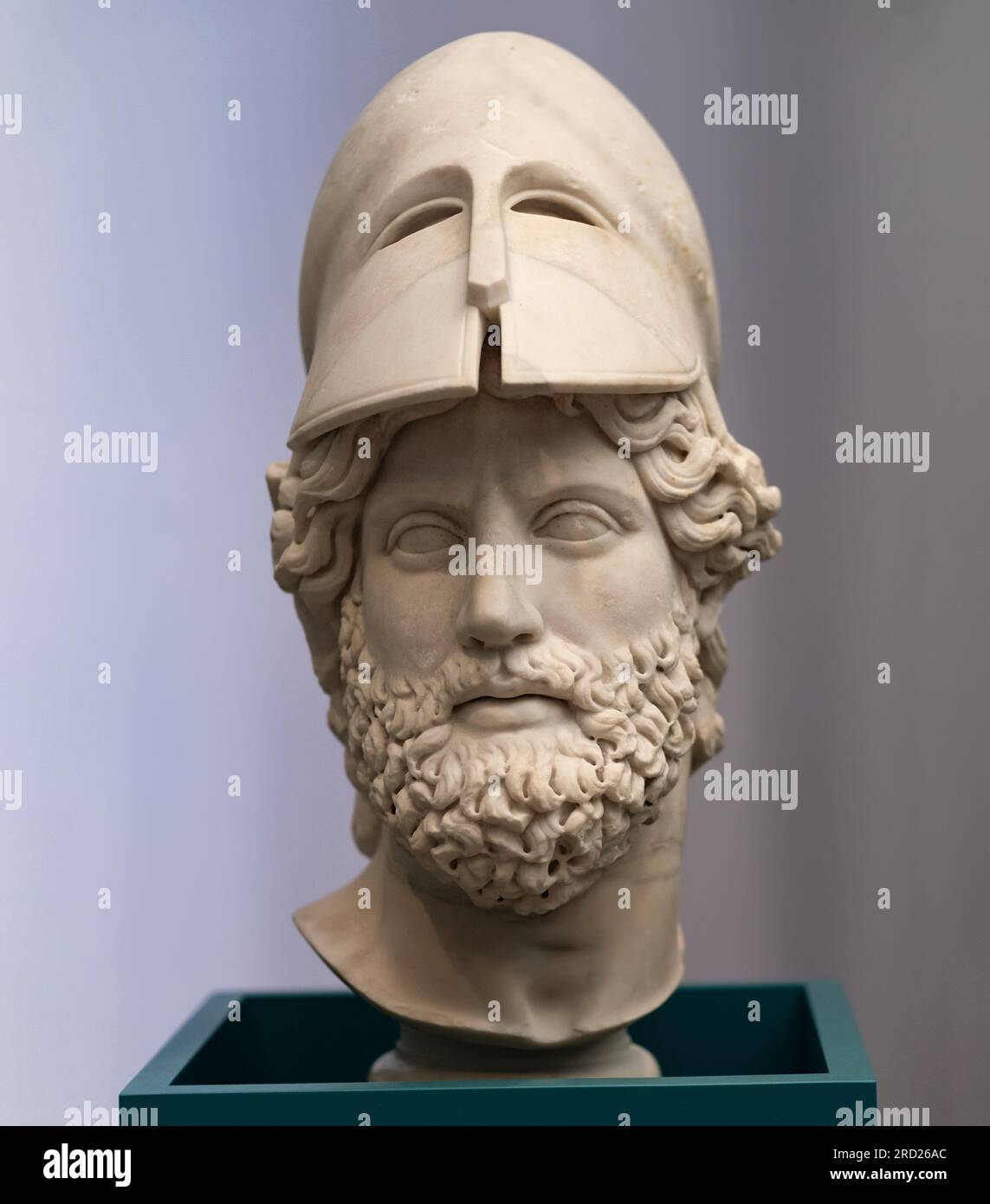 Berlin, Germany - 18 September 2019: Famous bust of model military ...