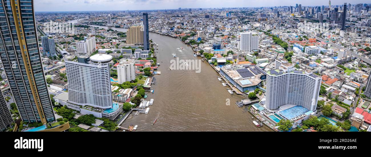 Aerial view khlong san chao hi-res stock photography and images - Alamy