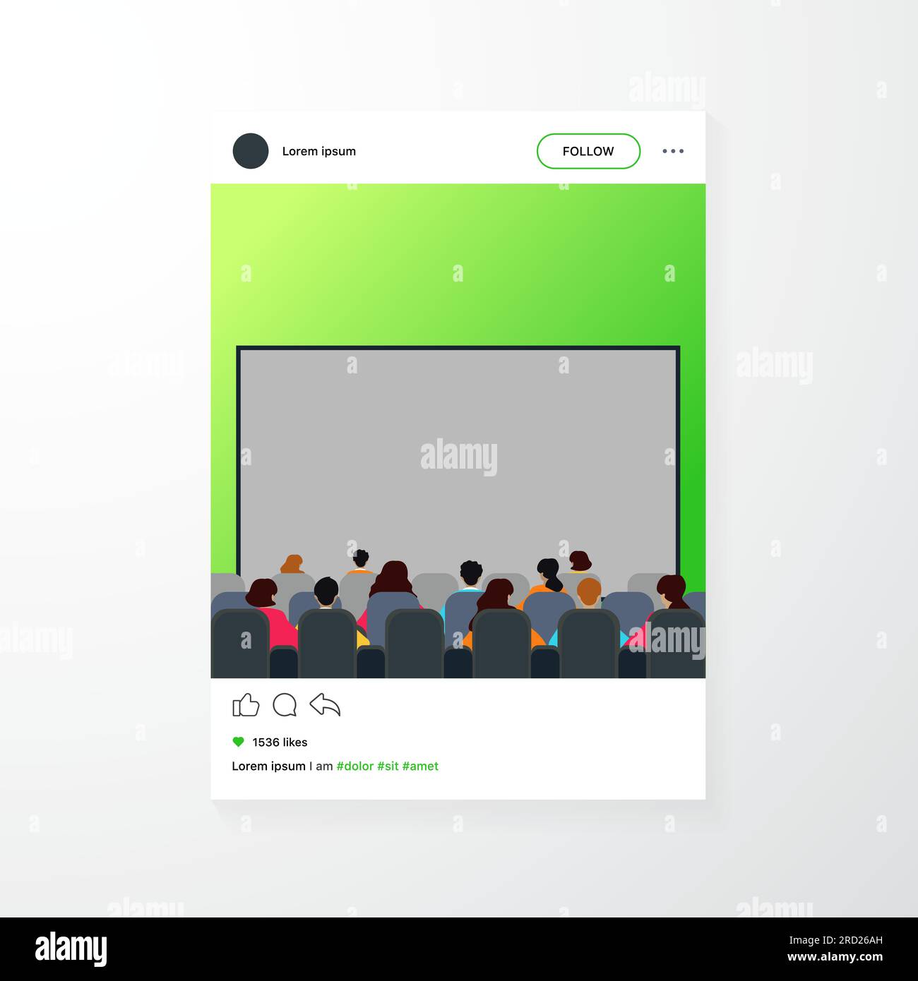 Premiere of the movie and crowd Stock Vector Images - Alamy