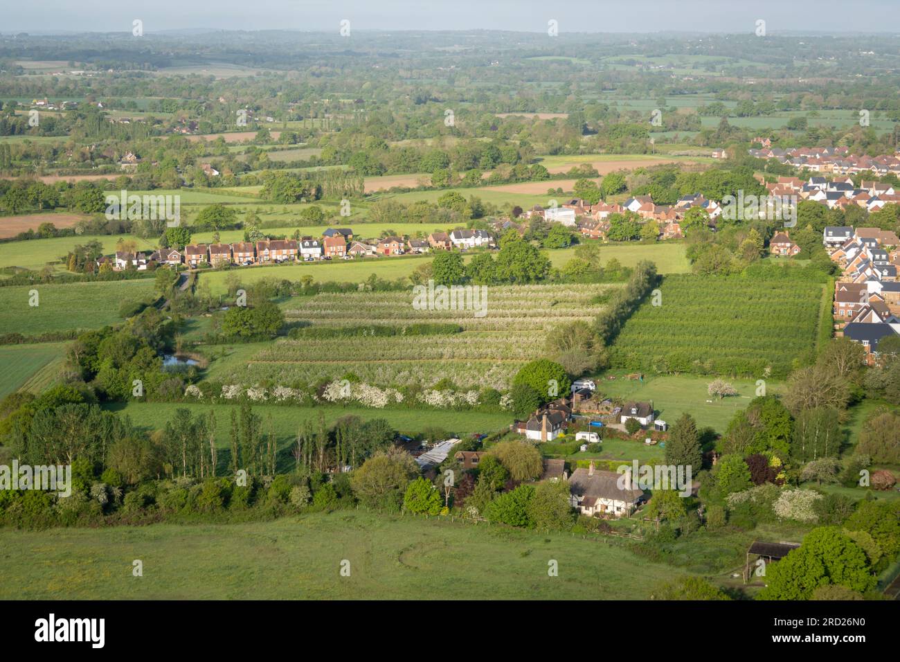 Aerial view of the countryside in Kent, UK Stock Photo - Alamy