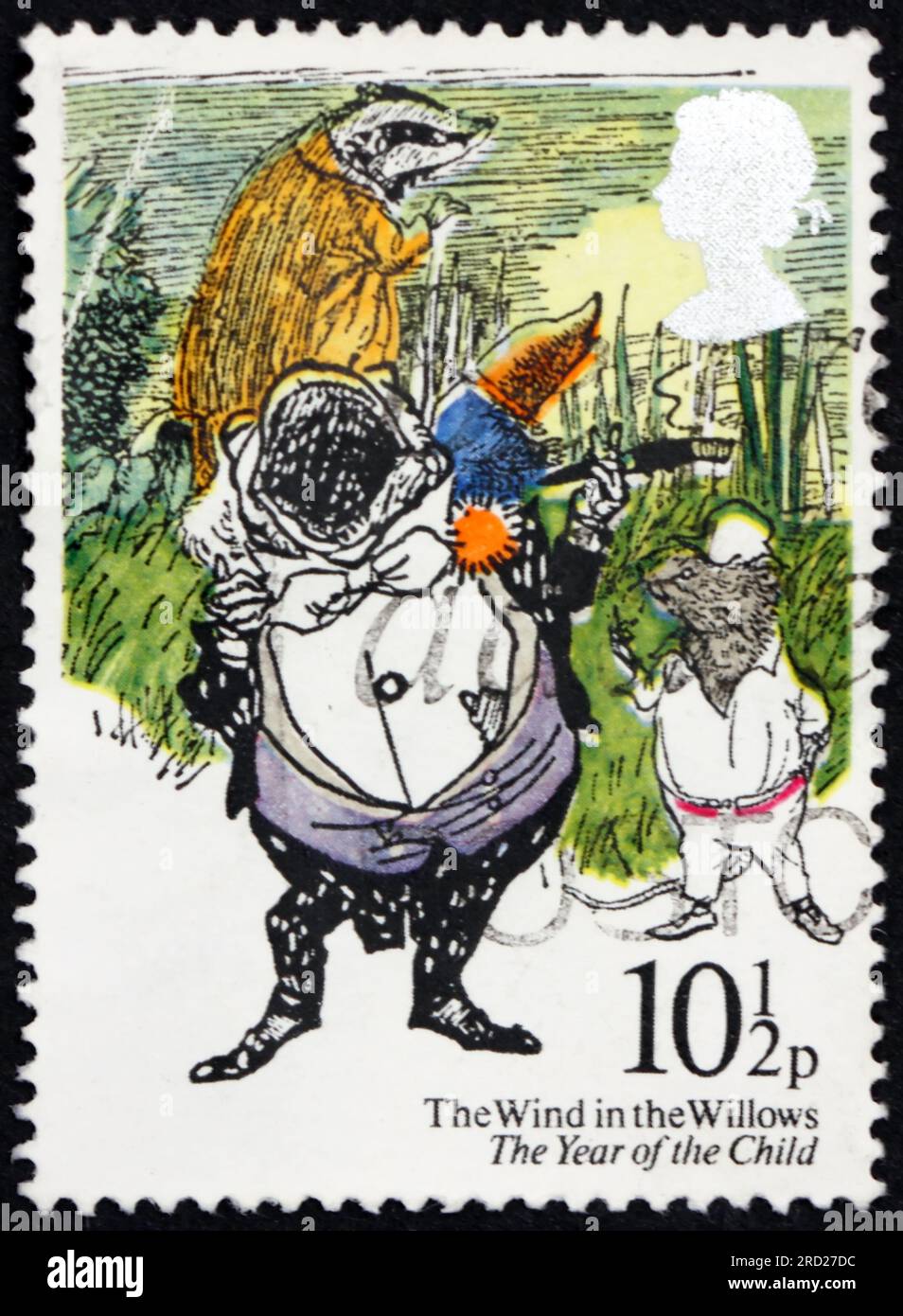 GREAT BRITAIN - CIRCA 1979: a stamp printed in Great Britain shows The Wind in the Willows ...