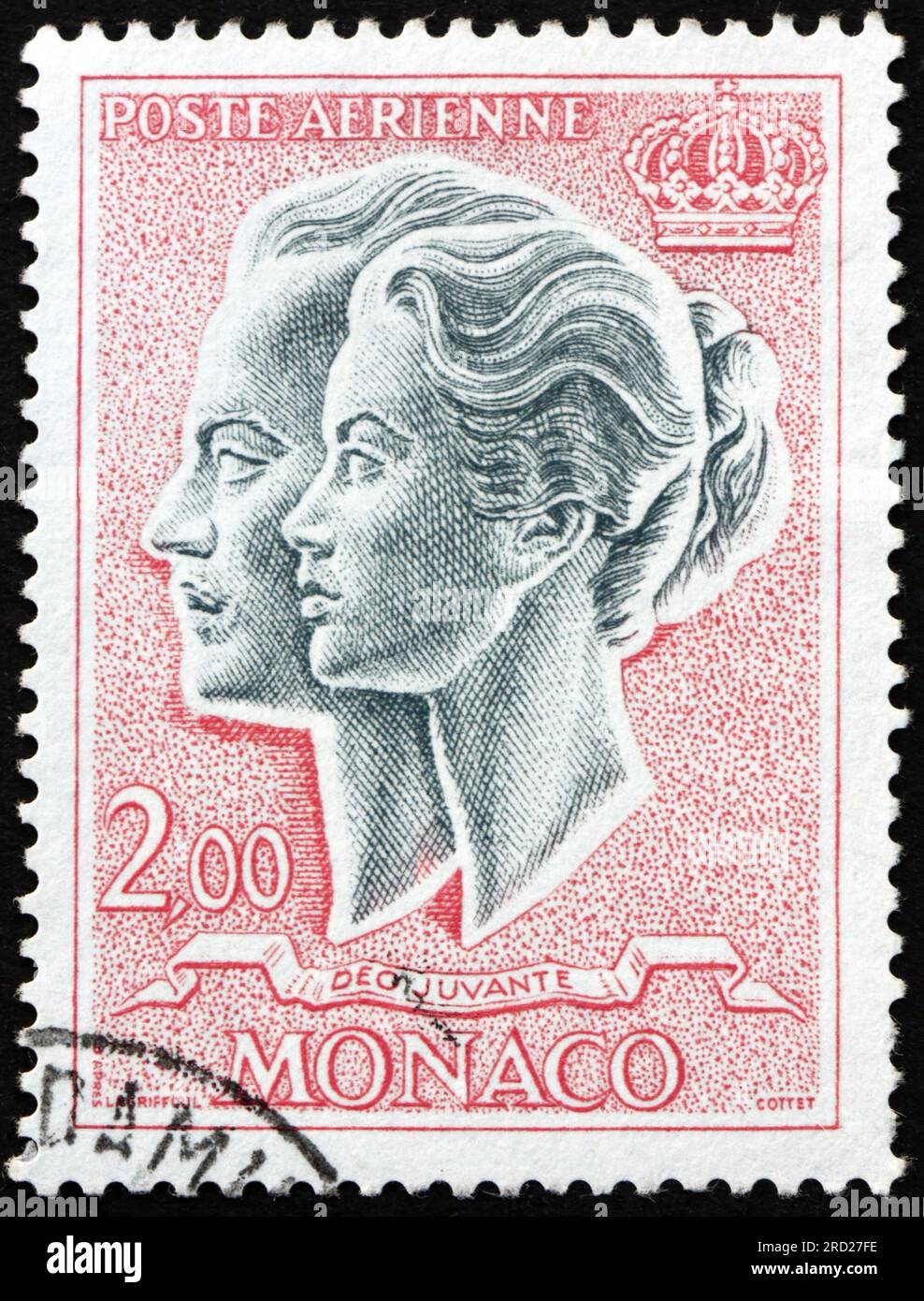 MONACO - CIRCA 1966 a stamp printed in Monaco shows Rainier III, Prince ...