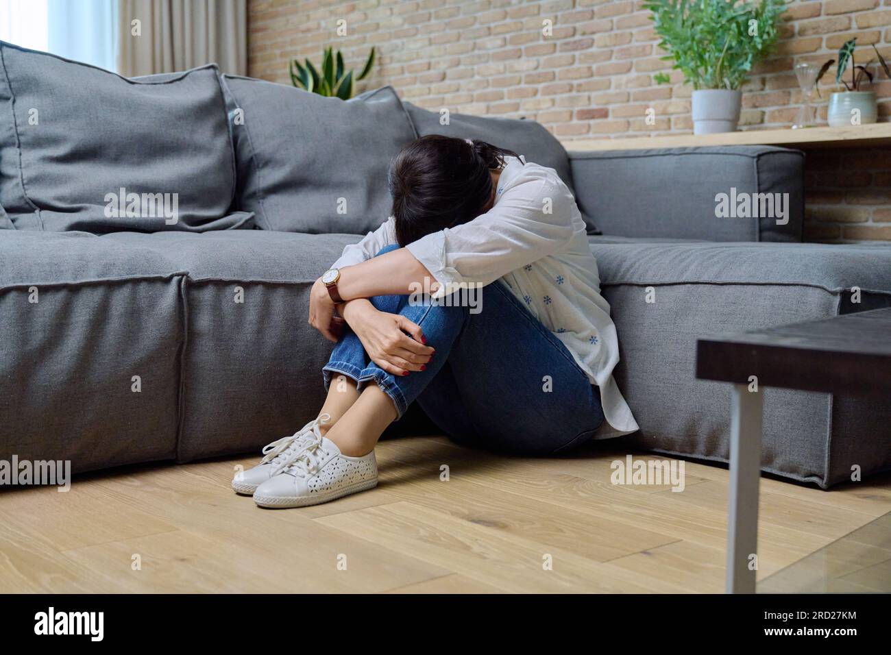 Mature woman suffering from physical pain, mental problems Stock Photo ...