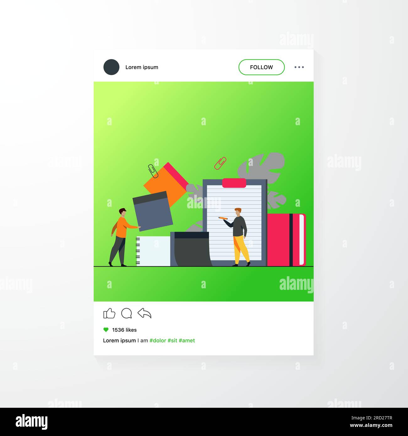 Office communication taking notes Stock Vector Images - Alamy