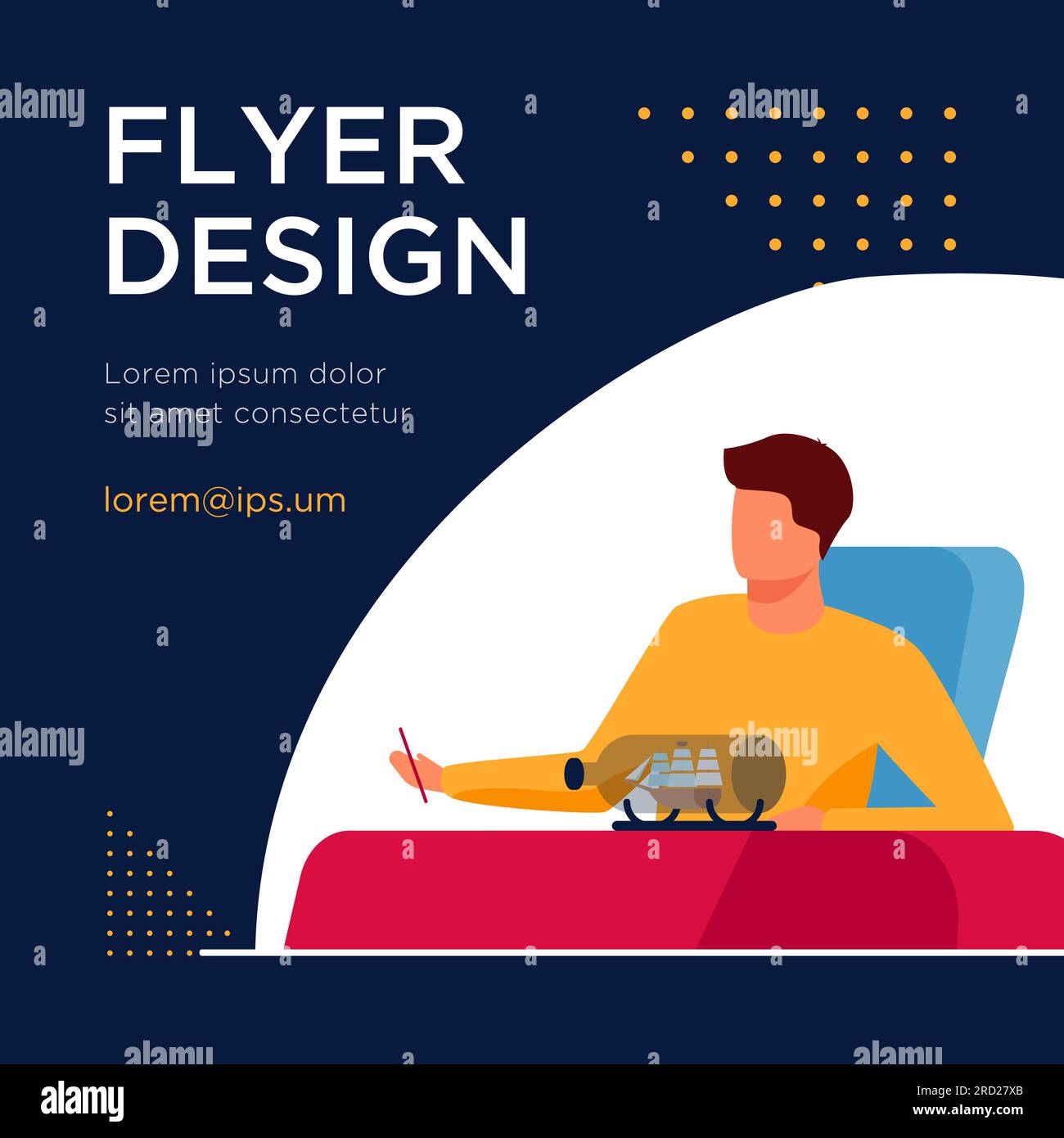 His own hands Stock Vector Images - Alamy