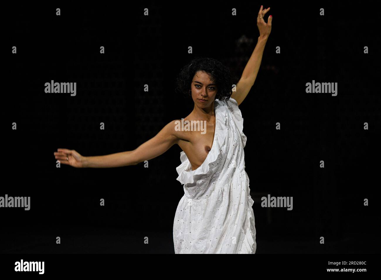 EDS NOTE NUDITY: Avignon, France. 17th July, 2023. Maria Ferreira Silva dances during the ...