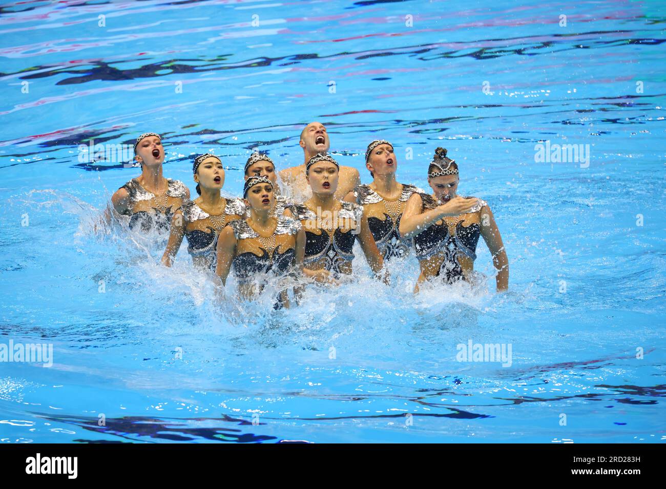 Artistic swimming team usa hi-res stock photography and images - Alamy