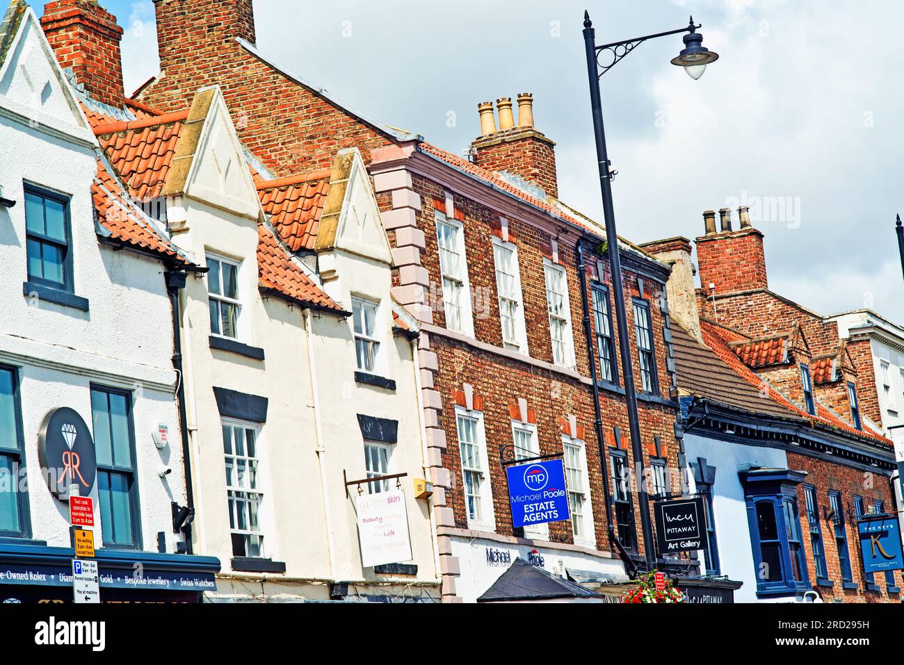 Architecture, High Street, Yarm on Tees, North Riding Yorkshire ...