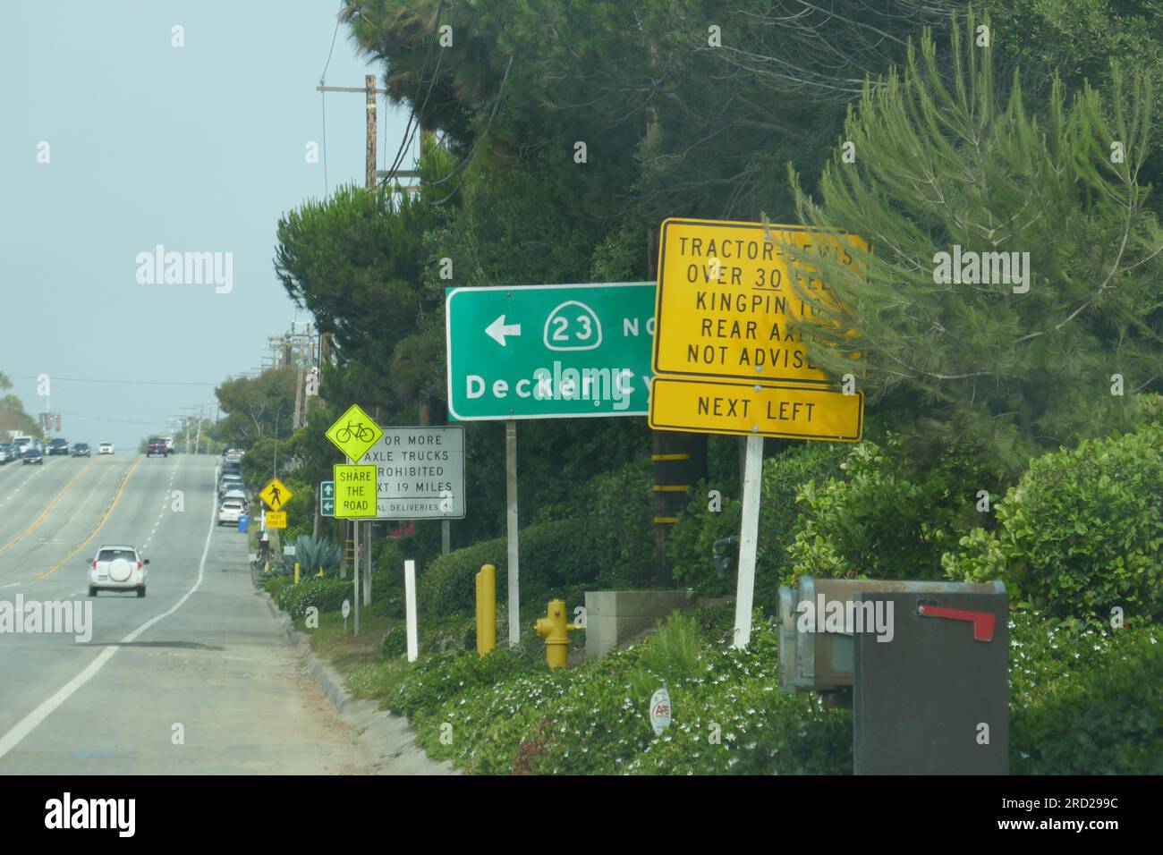 Malibu, California, USA 16th July 2023 Decker Canyon on Pacific Coast ...