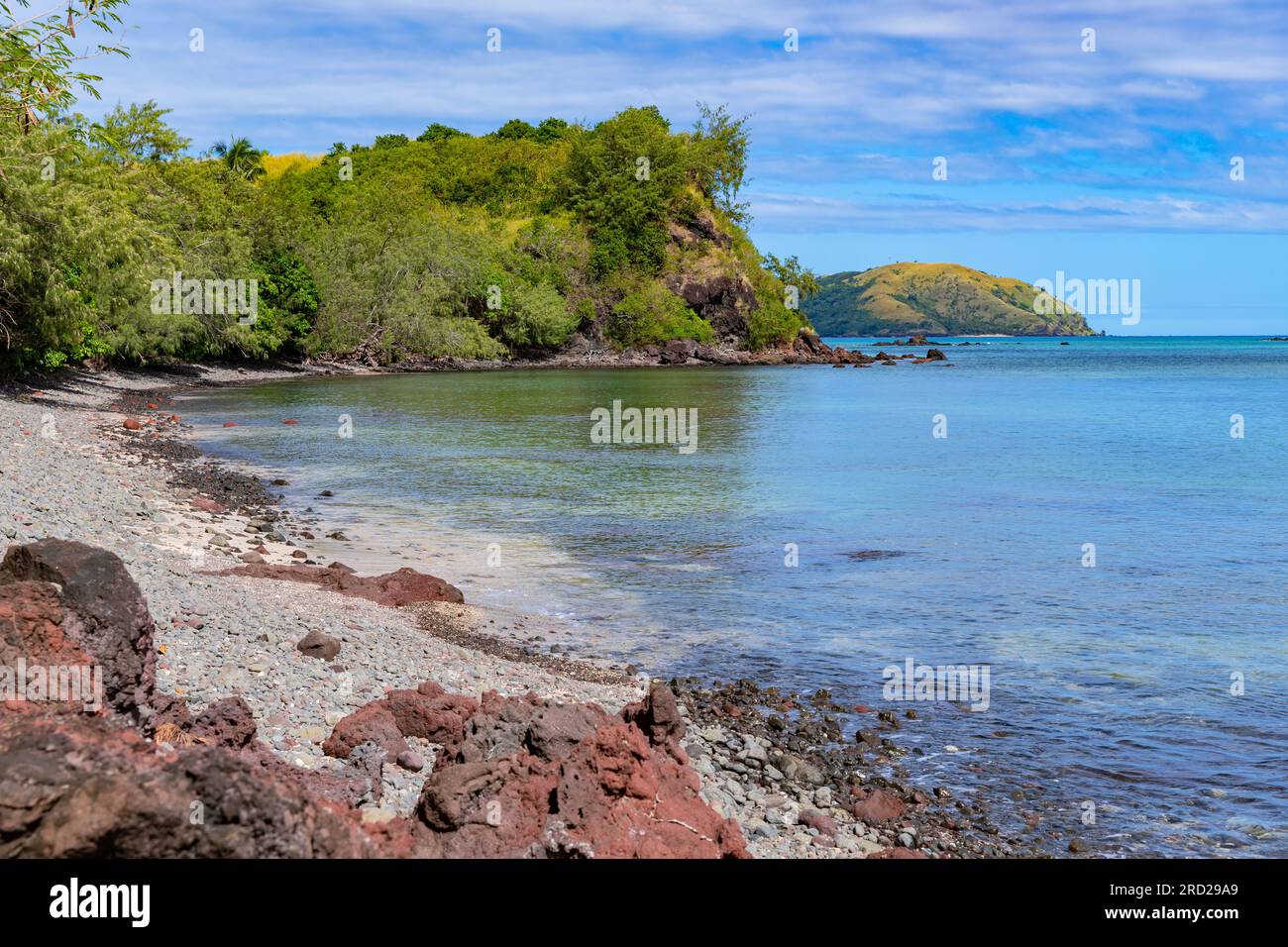 Rocks at the beach in Nacula Island, Yasawa Islands, Fiji Stock Photo ...