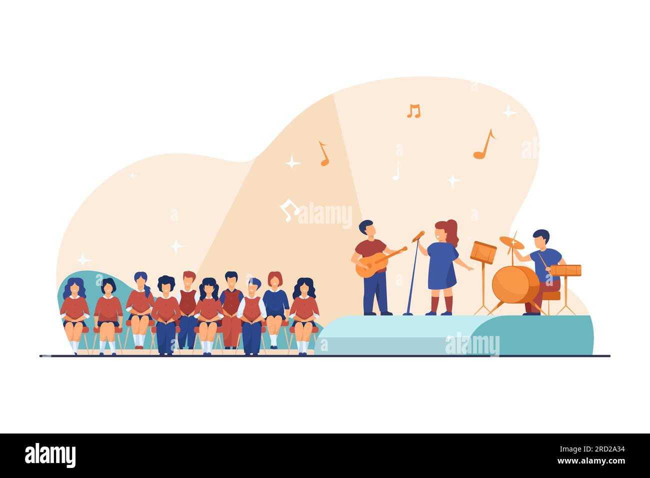 Kids talent show Stock Vector Images - Alamy
