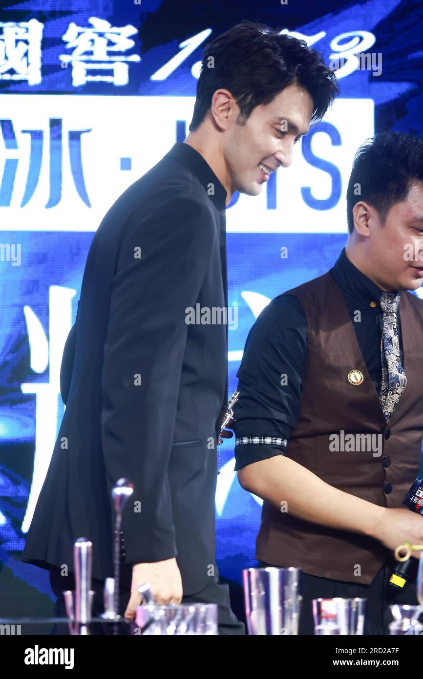 Chinese actor and supermodel Gao Weiguang attends activity in Shanghai ...