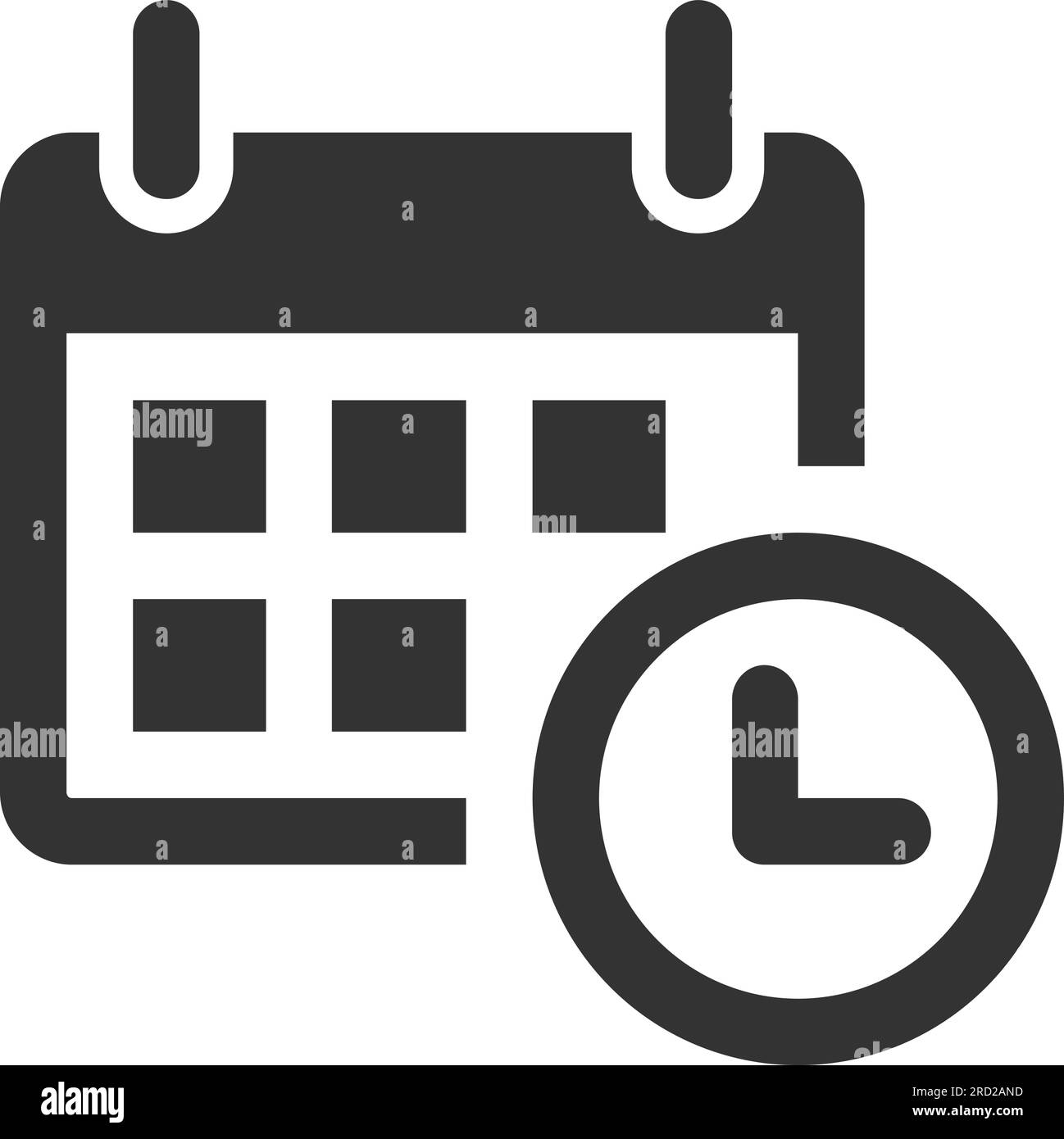 calendar icon in a trendy flat style isolated on white background. for ...