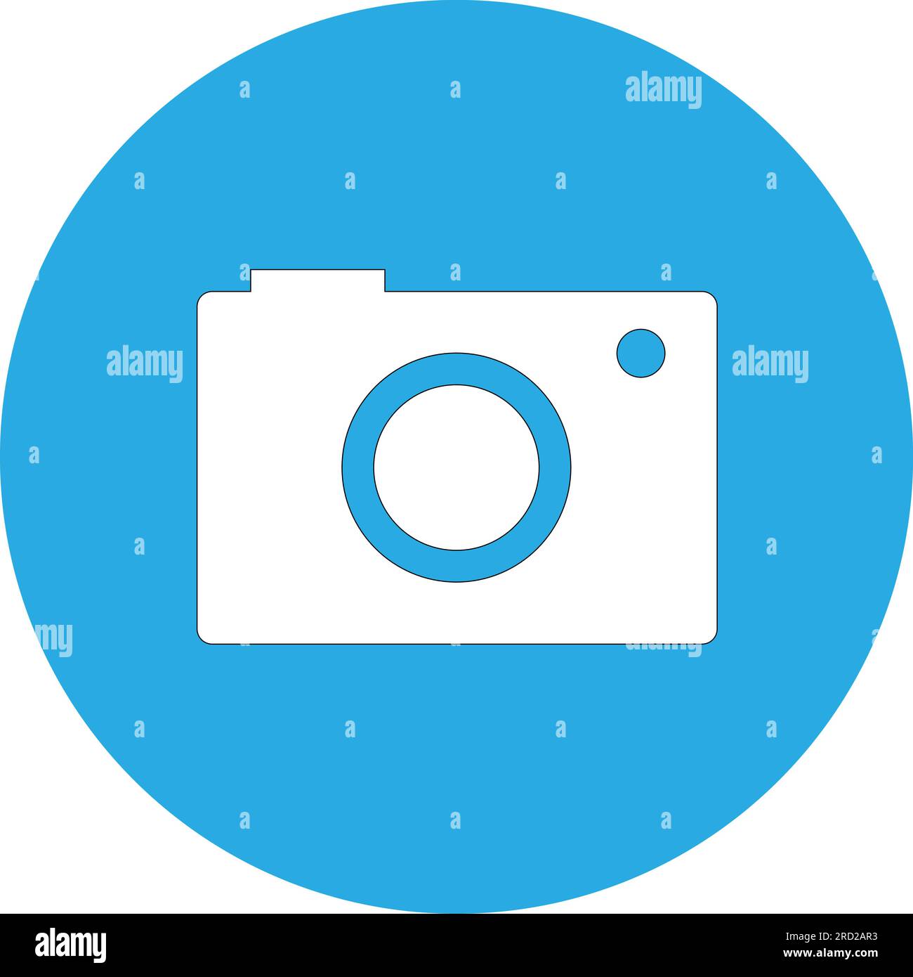 Camera Icon in trendy flat style isolated on grey background. Camera ...