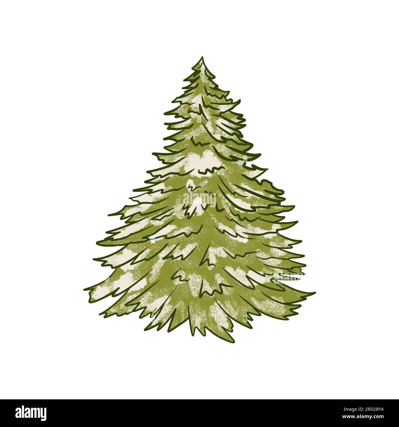 Simple Cartoon Pine Tree