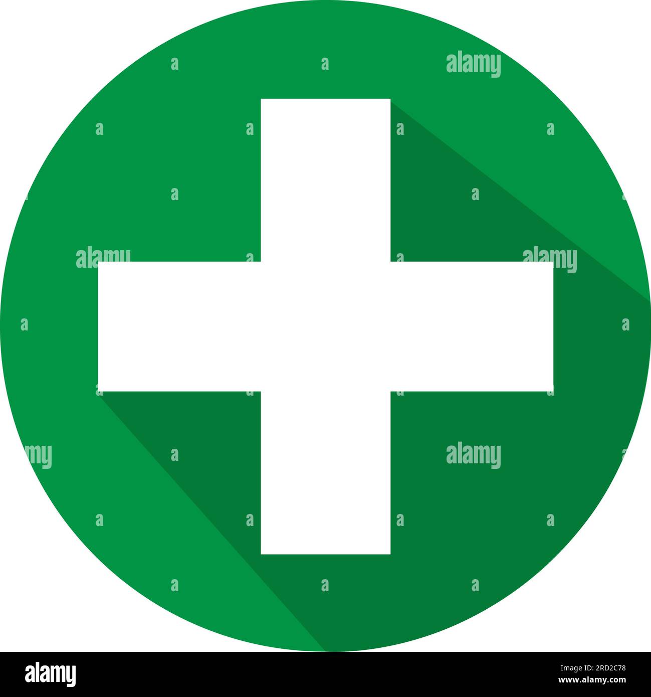 button plus icon in a trendy flat style isolated on white background ...