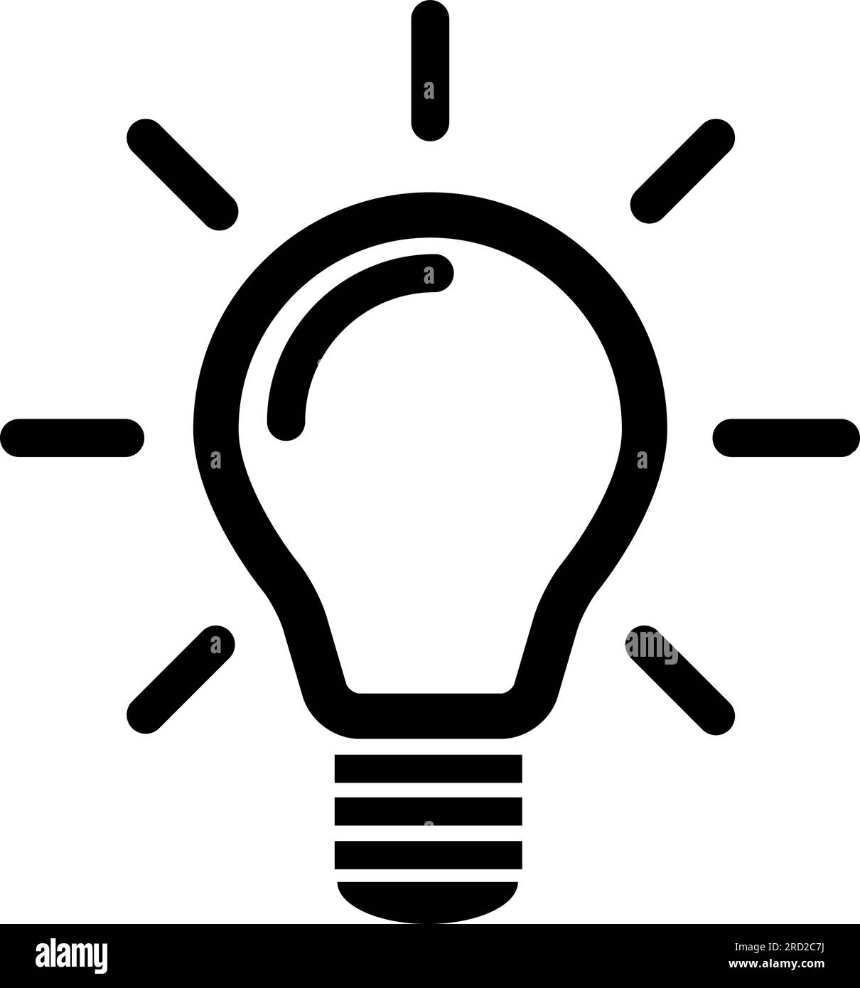 Light bulb icon hi-res stock photography and images - Alamy