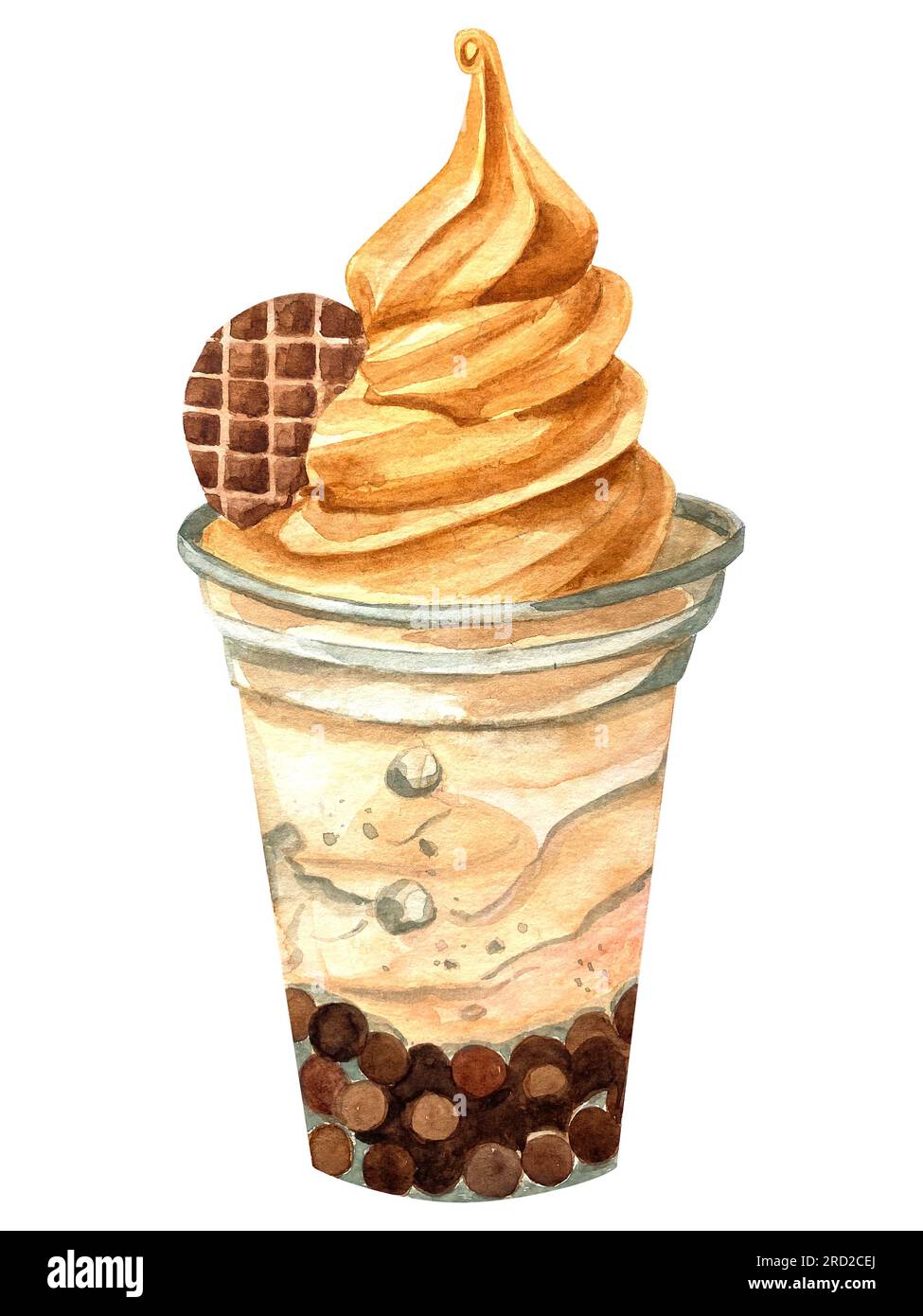 Chocolate Ice Cream Cup Clip Art
