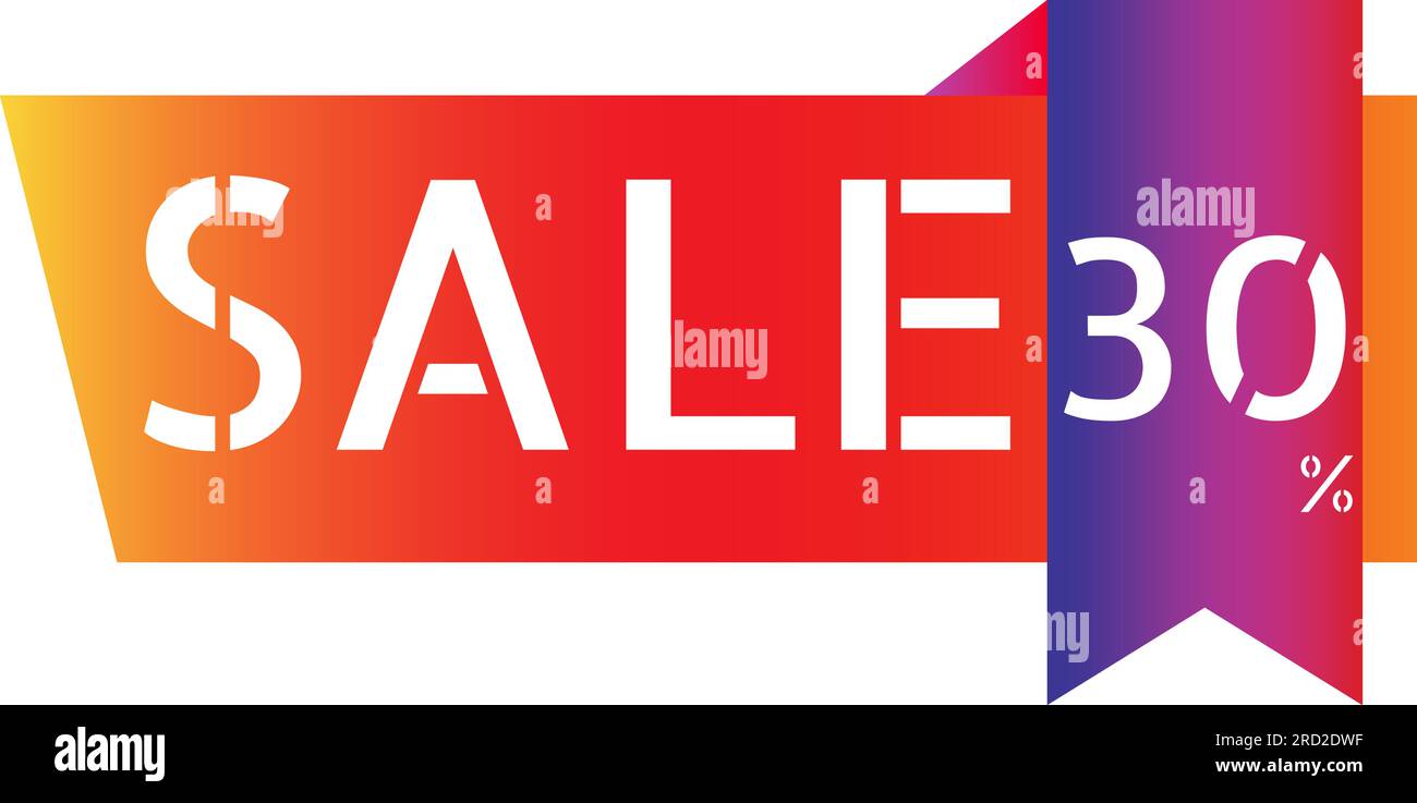 30 percent sign black tag Stock Vector Images - Alamy