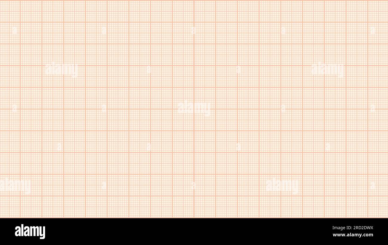 Orange graph paper sheet background. Millimeter grid pattern, vector illustration Stock Vector ...
