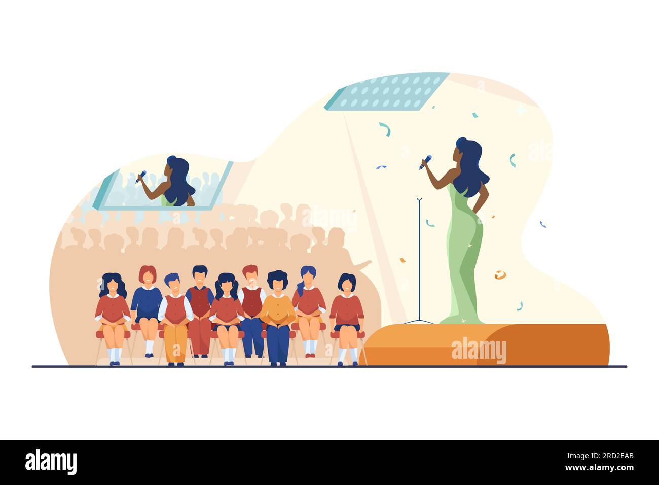 Concert concert hall Stock Vector Images - Alamy