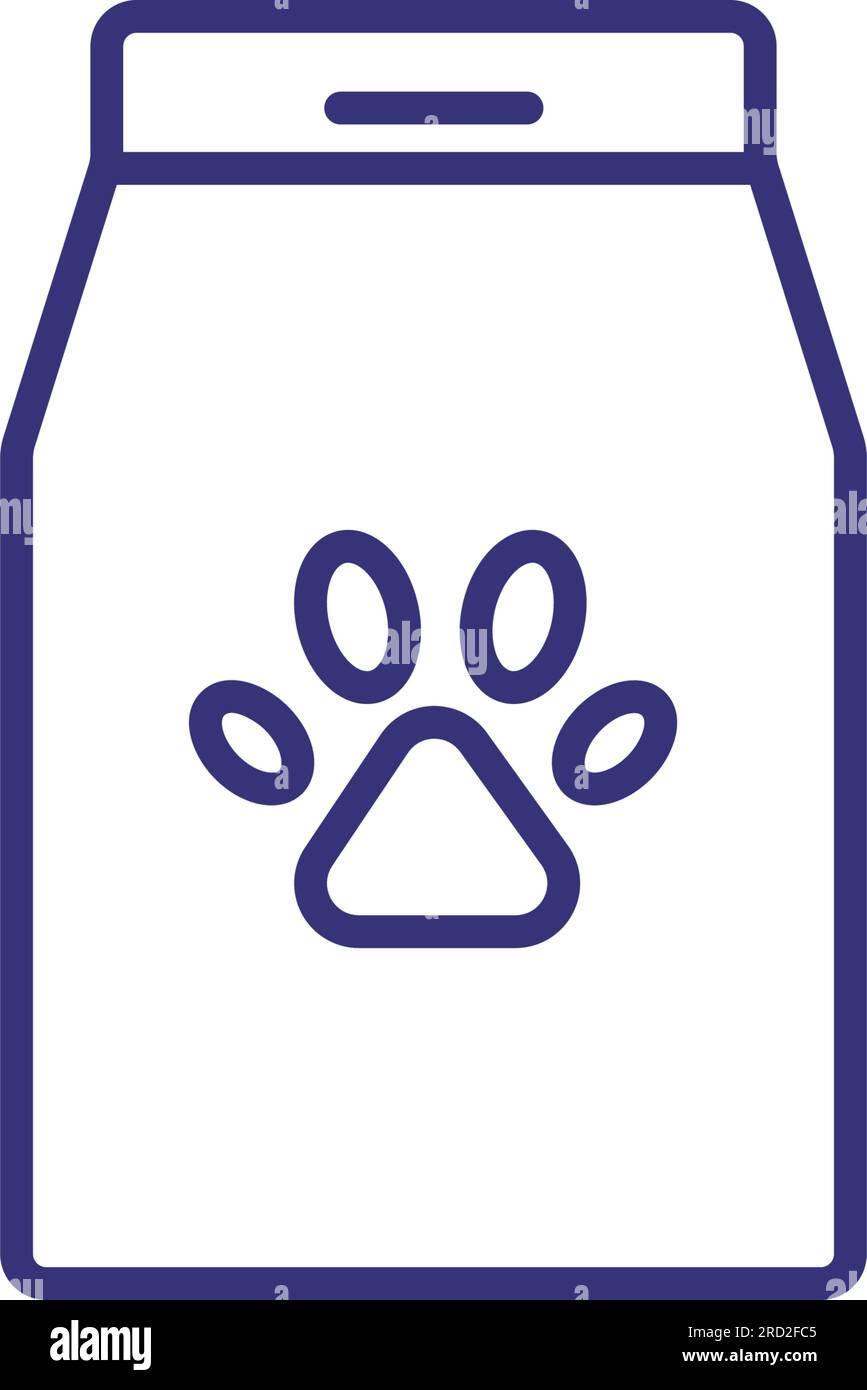 Package dog food icon Stock Vector Images - Alamy