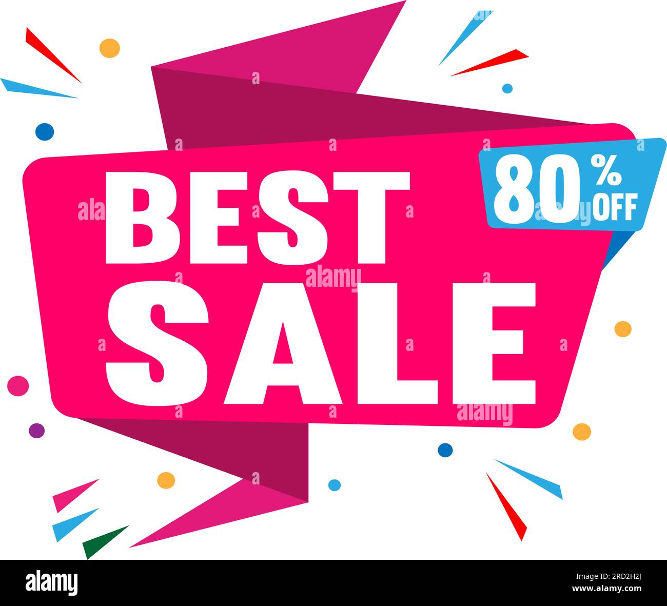 80 sale poster concept Stock Vector Images - Alamy