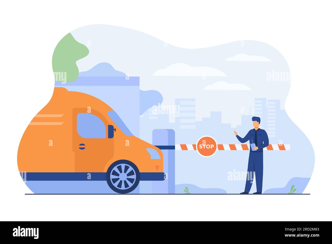 Security booth Stock Vector Images - Alamy