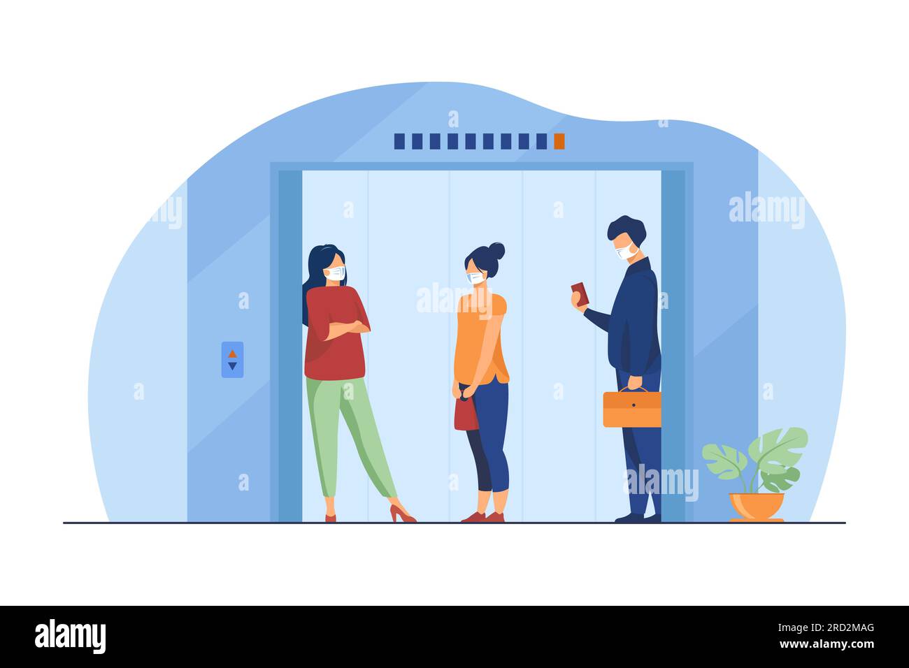 People with masks in public Cut Out Stock Images & Pictures - Alamy