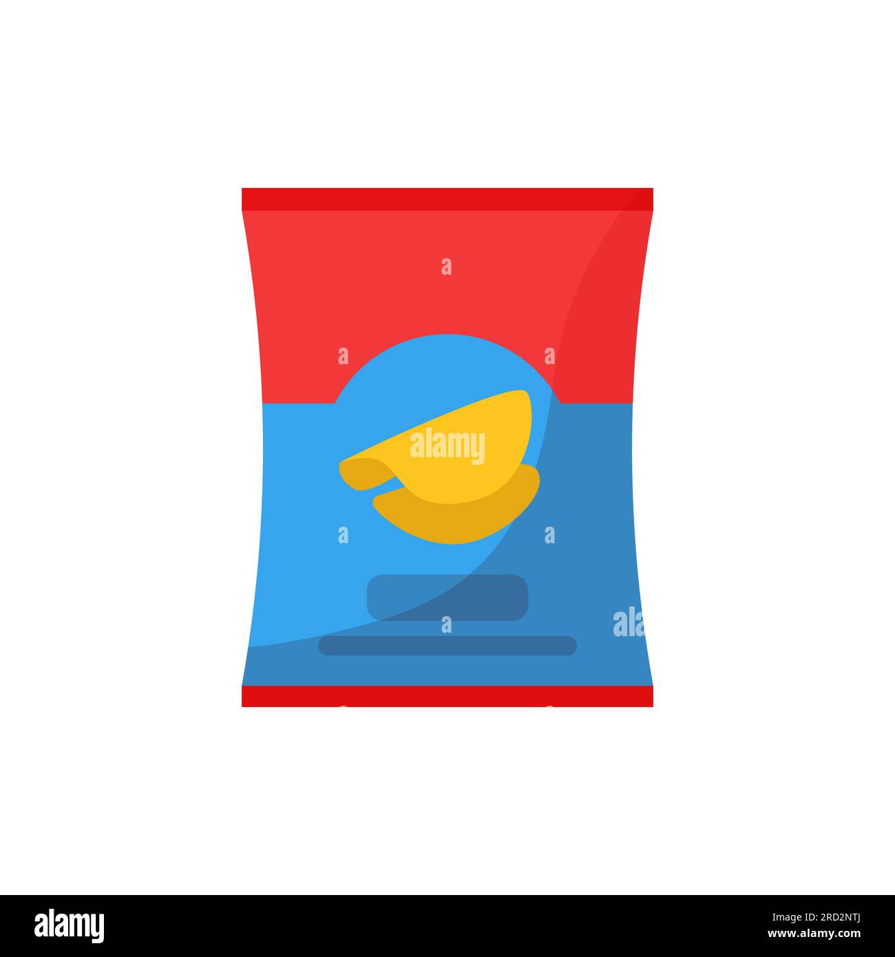 Red and blue chips pack illustration Stock Vector Image & Art - Alamy