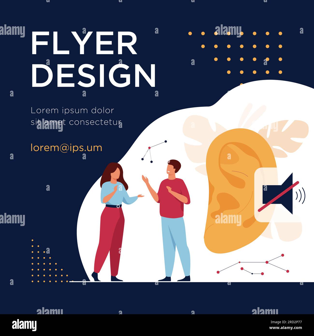 Couple of deaf people talking with hand gestures Stock Vector Image ...