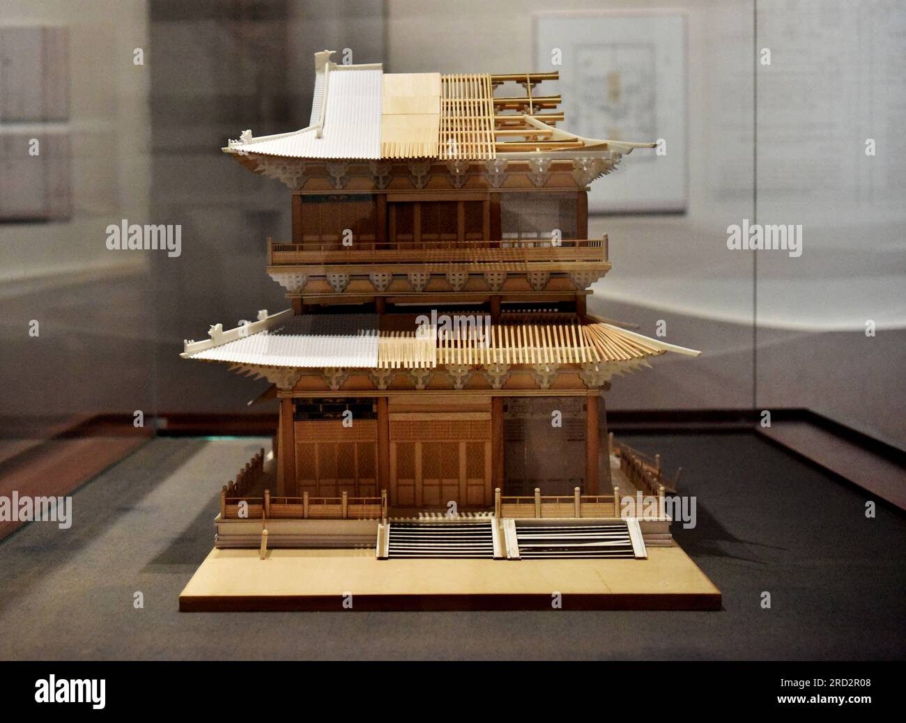 ZHANGJIAKOU, CHINA - JULY 16, 2023 - A restored model of the Taihe ...