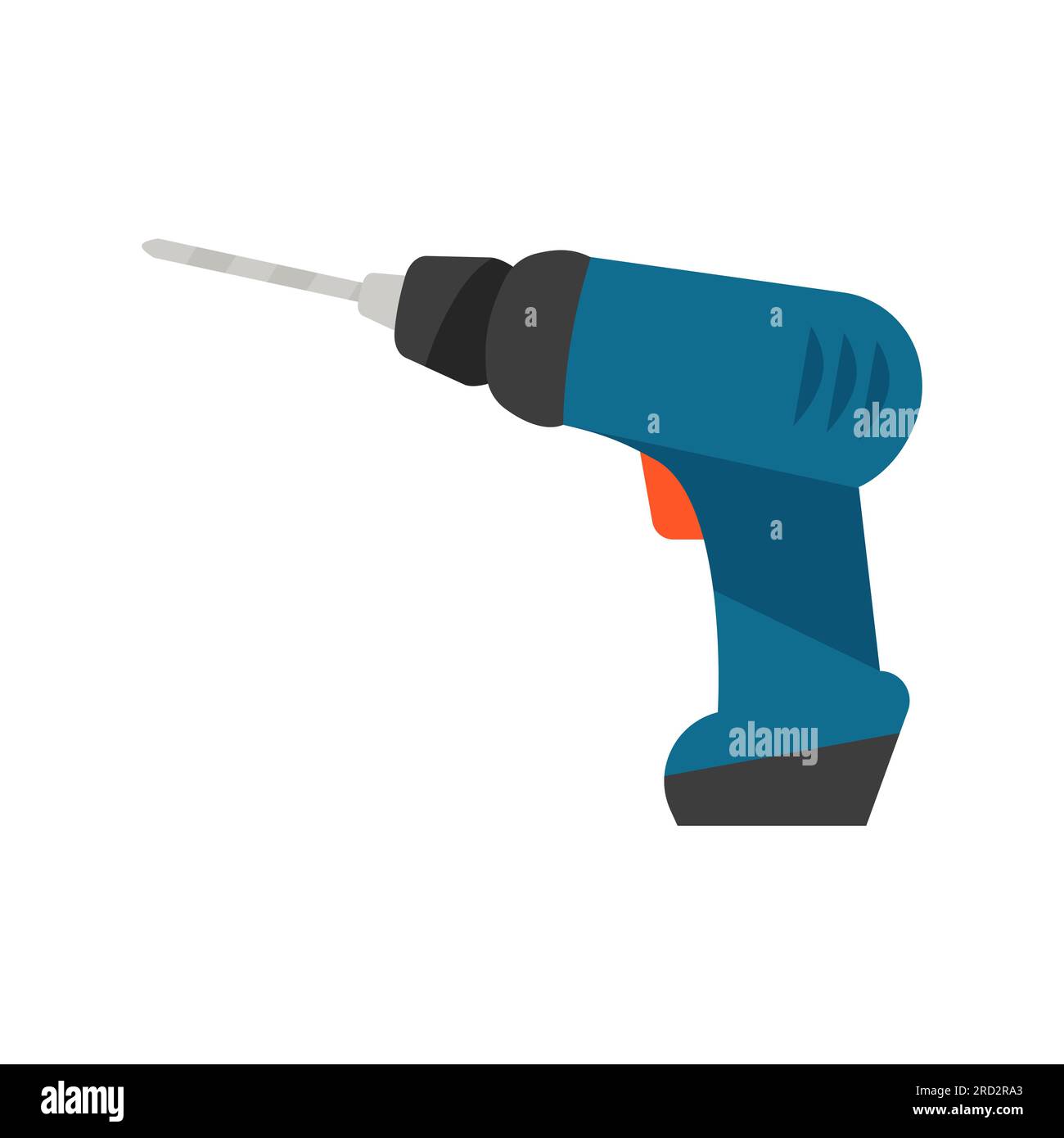 Drill illustration. Electric tool, driver Stock Vector Image & Art - Alamy