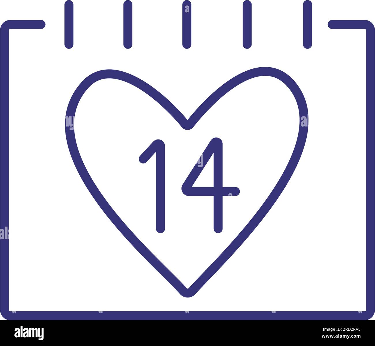 Valentines Day date line icon Stock Vector Image & Art - Alamy
