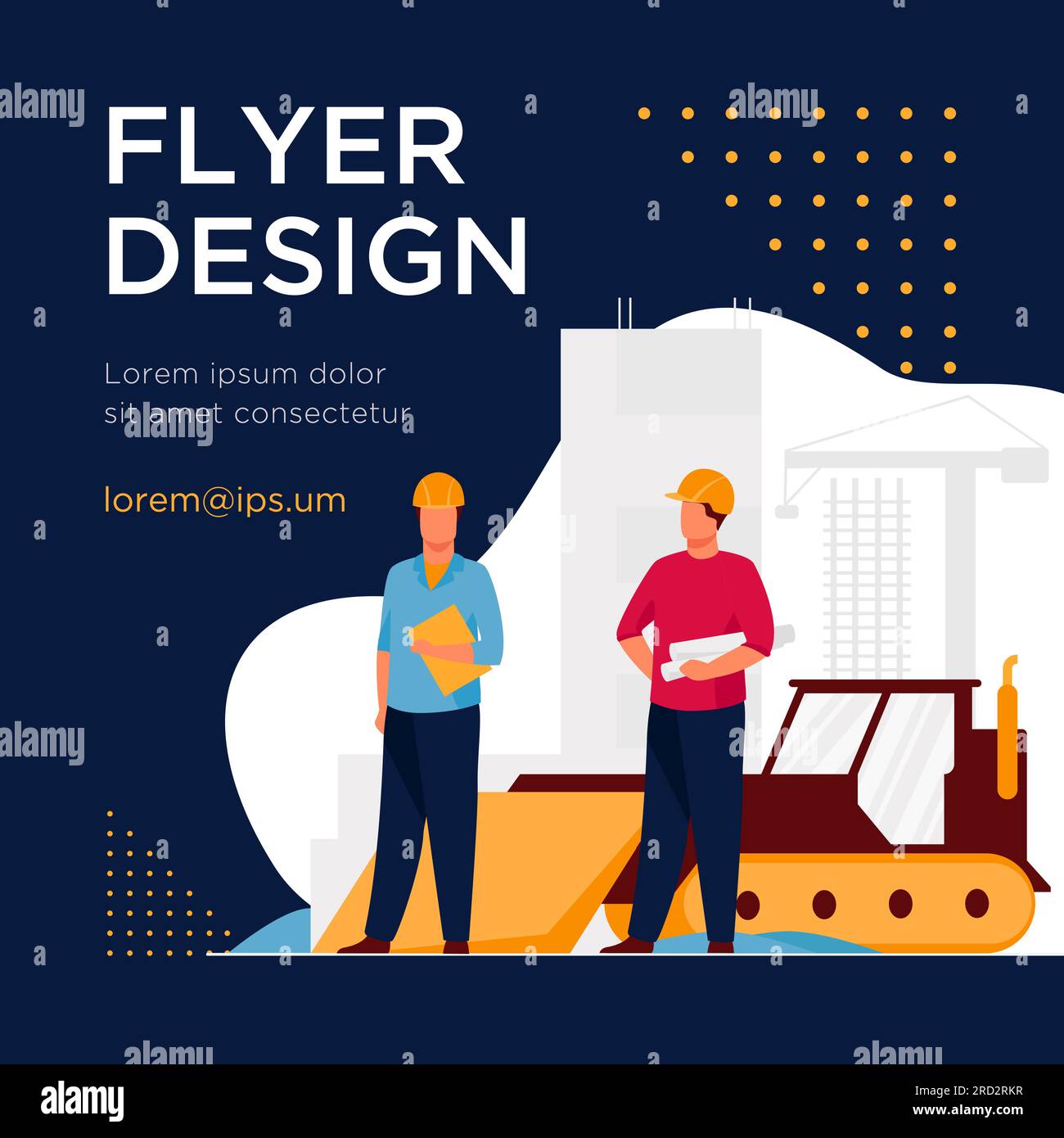 Builders working construction building site Stock Vector Images - Alamy