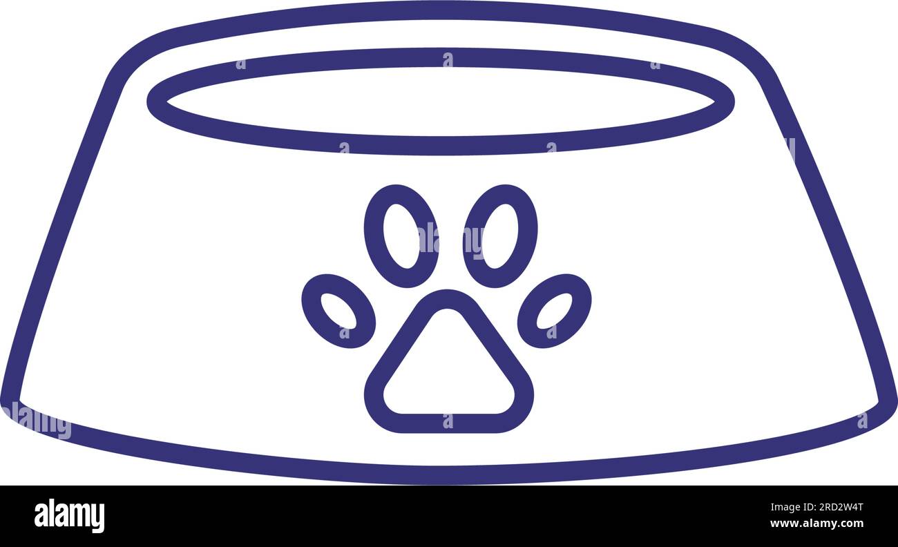 Cat empty food bowl Stock Vector Images - Alamy